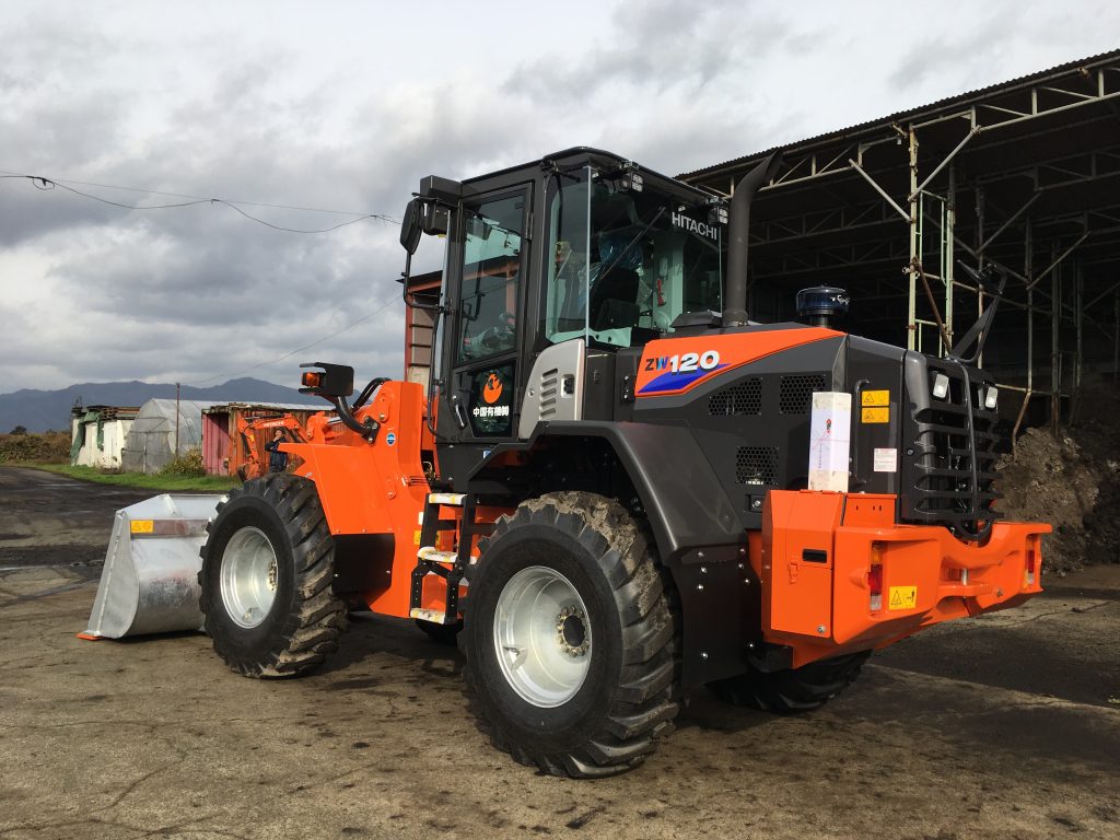 納入実績紹介 ZW120-6 ホイルローダ 日立建機・新車・富士岡山運搬機・岡山・津山・新見・鳥取・レンタル・買い取り・尿素 | 新車・中古 ...